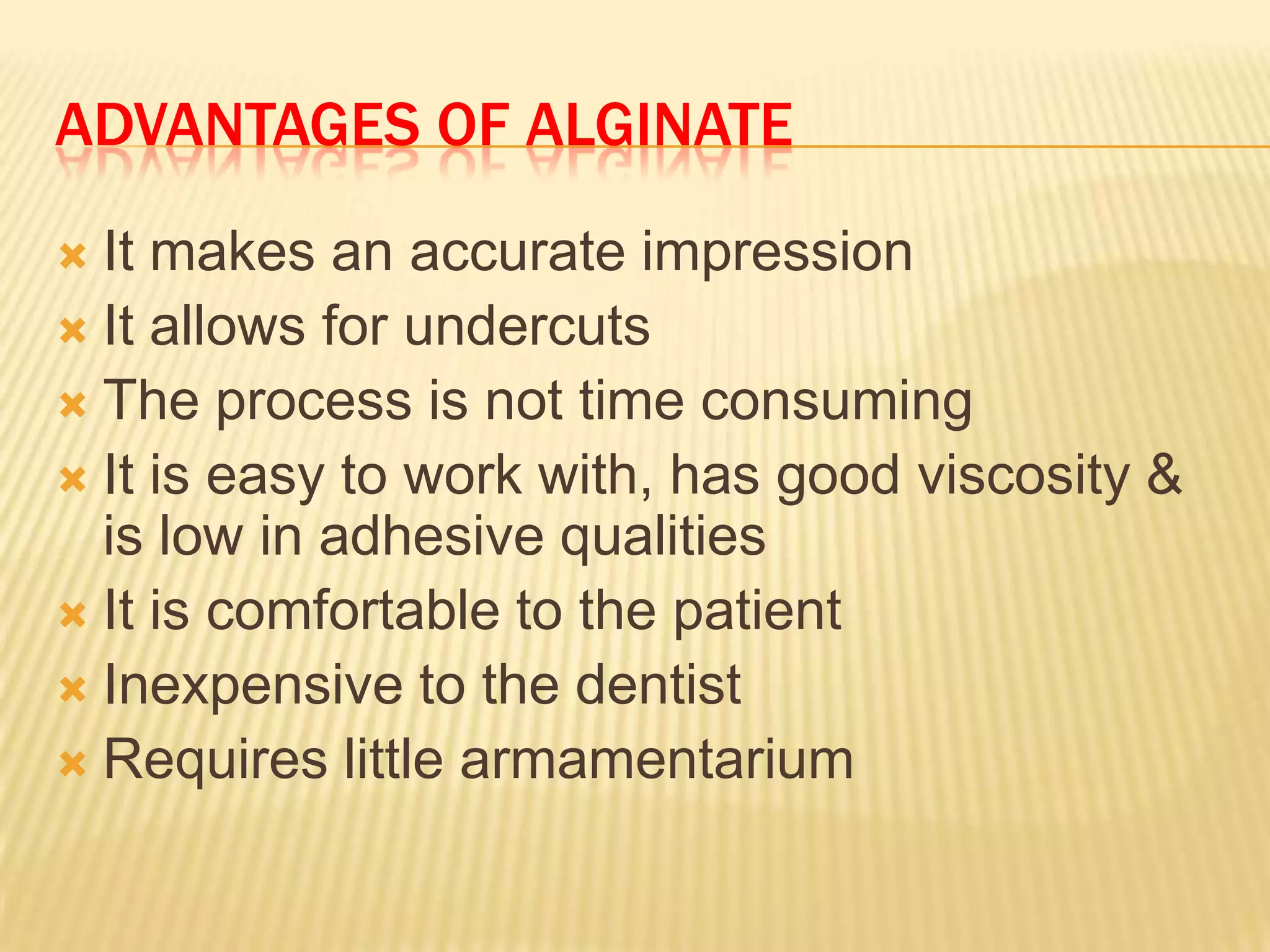 Alginate-Irreversible Hydrocolloid | PPTX