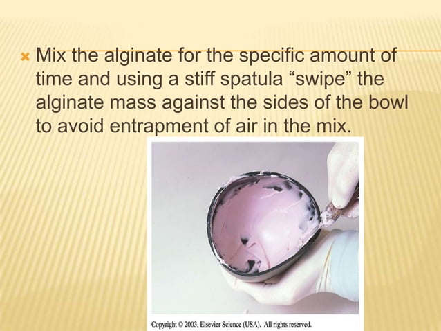 Alginate-Irreversible Hydrocolloid | PPTX | Oral care | Personal Care