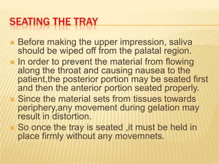 Alginate-Irreversible Hydrocolloid | PPTX | Oral care | Personal Care