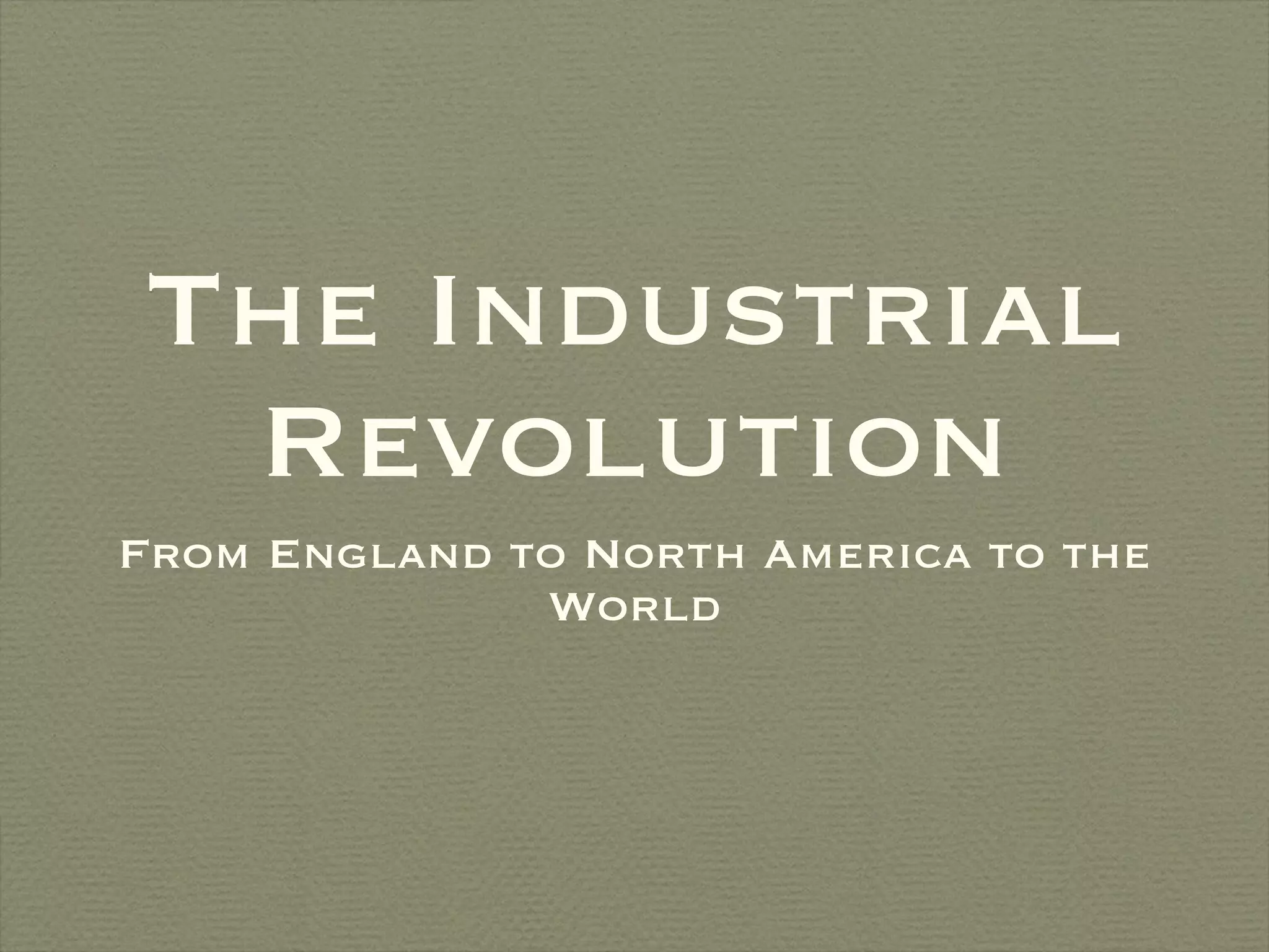 Industrial Revolution Powerpoint | PPT