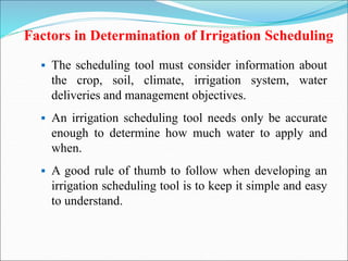 Irrg scheduling & Methods.ppt
