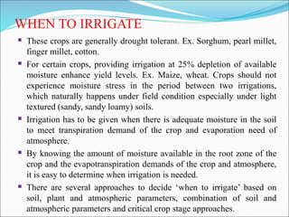irrigation scheduling methods and different.ppt