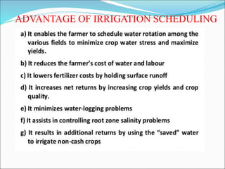 irrigation scheduling methods and different.ppt