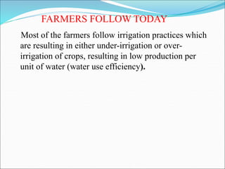 irrigation scheduling methods and different.ppt