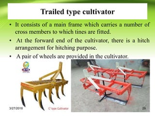 Secondary Tillage implements & their uses in Agriculture | PPTX