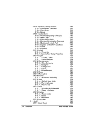 Irricad helpv14 | PDF