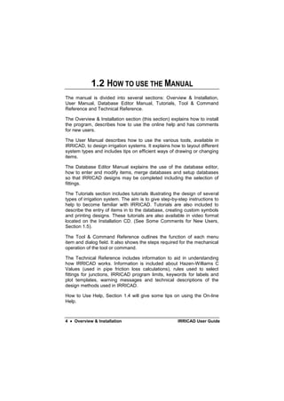 Irricad helpv14 | PDF