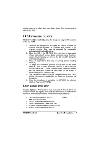 Irricad helpv14 | PDF