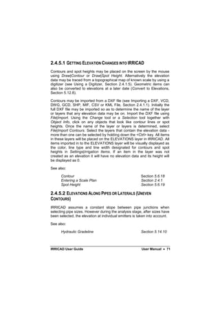 Irricad helpv14 | PDF