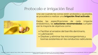Irrigacion final Endodoncia protocolo actual 2024 | PDF