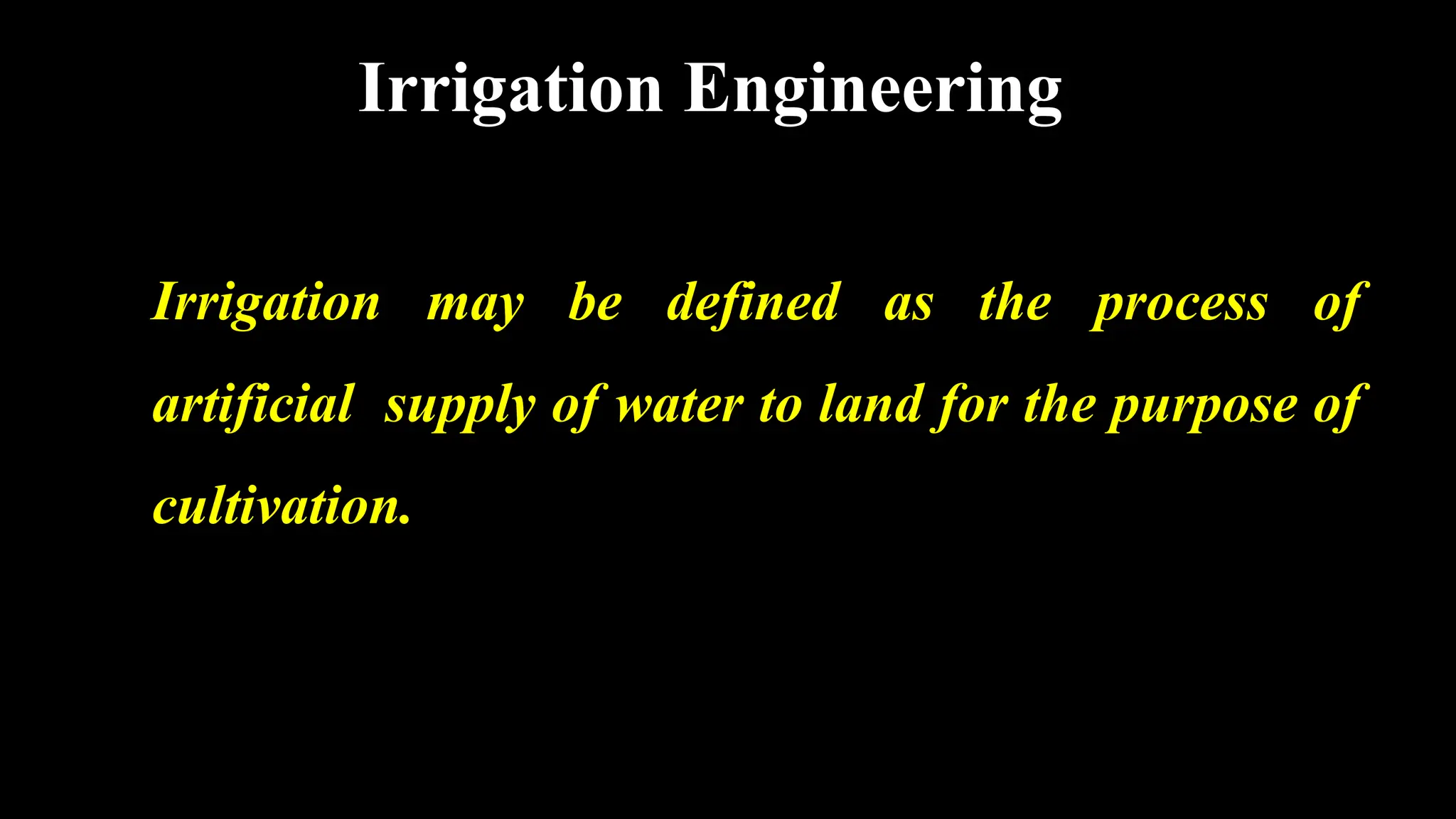 Types and methods of irrigation system with its suitability | PPTX