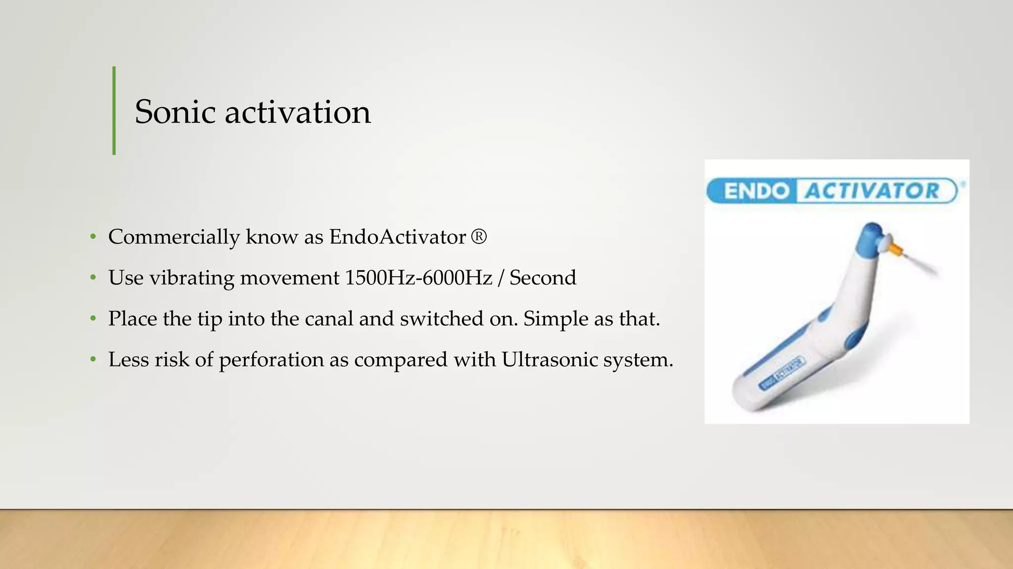 Root Canal Irrigation During Endodontic Treatment | PPTX