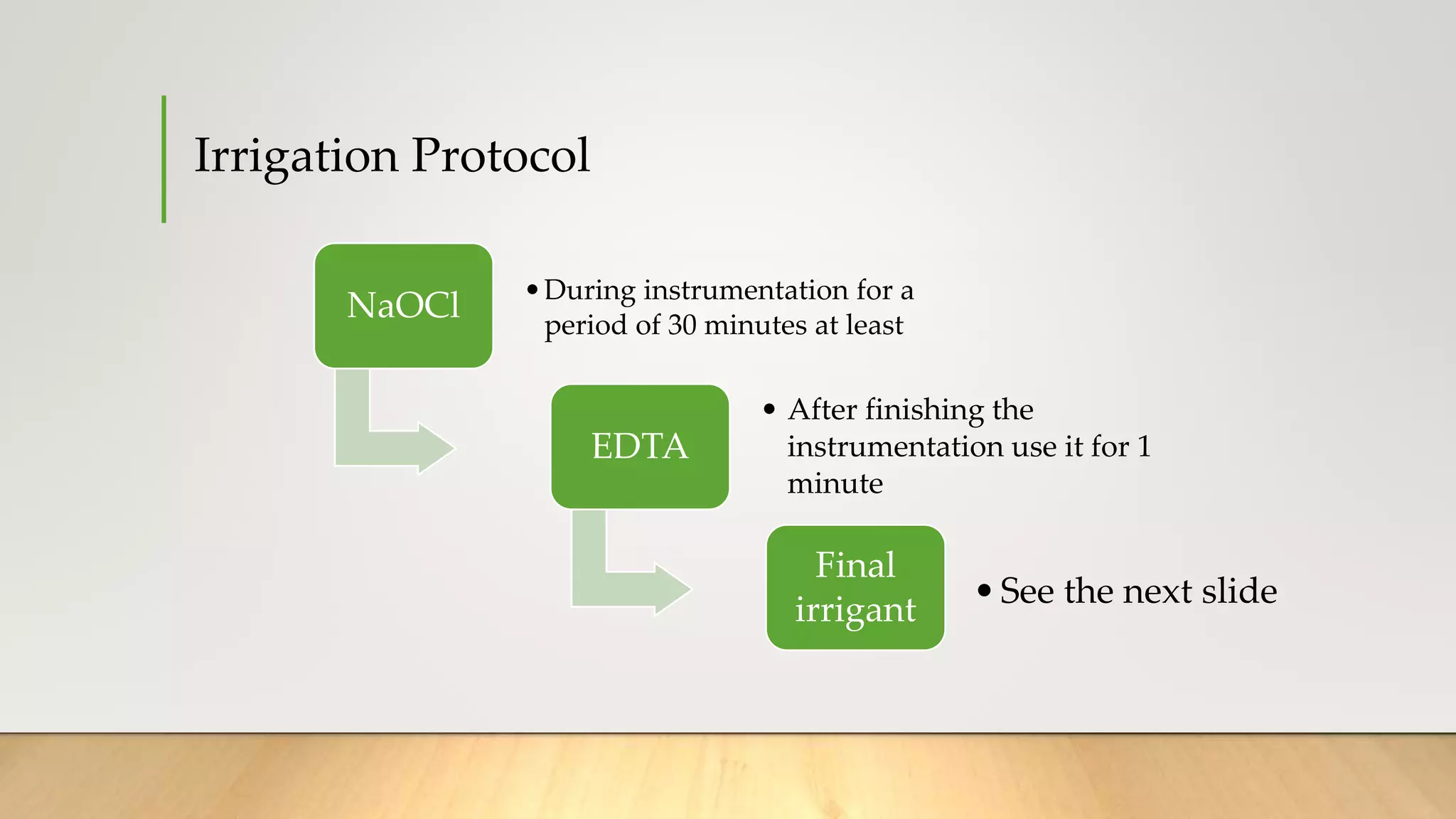 Root Canal Irrigation During Endodontic Treatment | PPTX