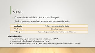 Root Canal Irrigation During Endodontic Treatment | PPTX