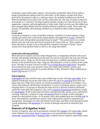 Irrigation | DOC | Agriculture | Industries
