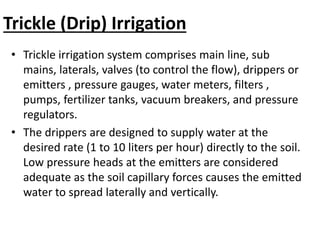 Irrigation and its types | PPTX