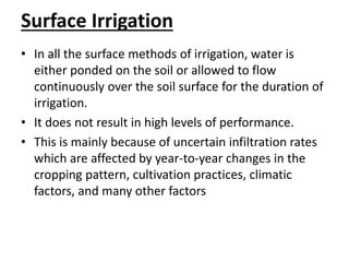 Irrigation and its types | PPTX