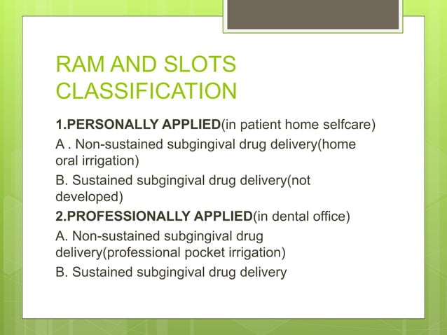 SUPRAGINGIVAL AND SUBGINGIVAL IRRIGATION | PPT