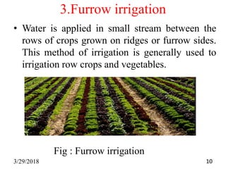 Presentation on Irrigation | PPTX