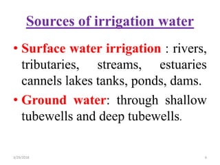 Presentation on Irrigation | PPTX