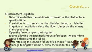 Irrigation of medication | PPTX