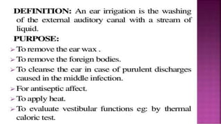 Irrigation of medication | PPTX