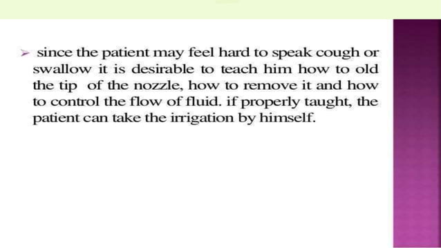 Irrigation of medication | PPTX | Medical Health