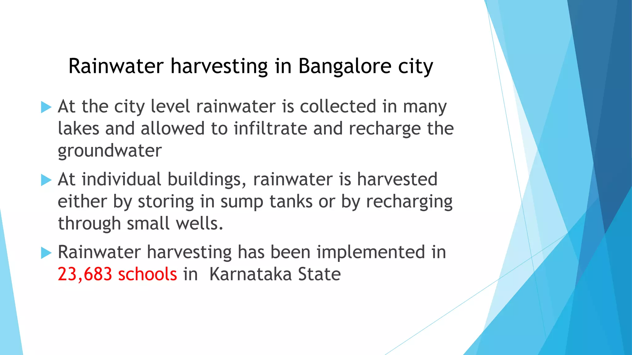 WATER HARVESTING IN CITIES AND ITS SUSTAINABILITY | PPTX