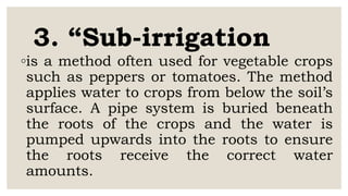 Definition and Types of IRRIGATION.pptx