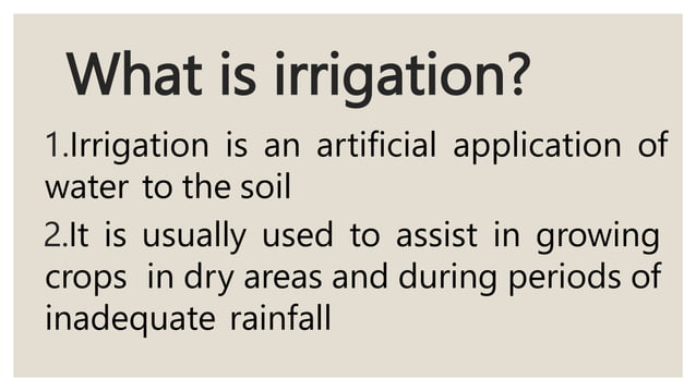 Definition and Types of IRRIGATION.pptx