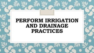 Definition and Types of IRRIGATION.pptx