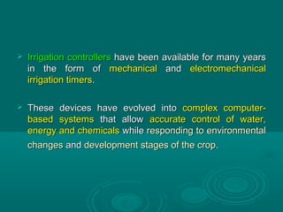Irrigation controller-system | PPT