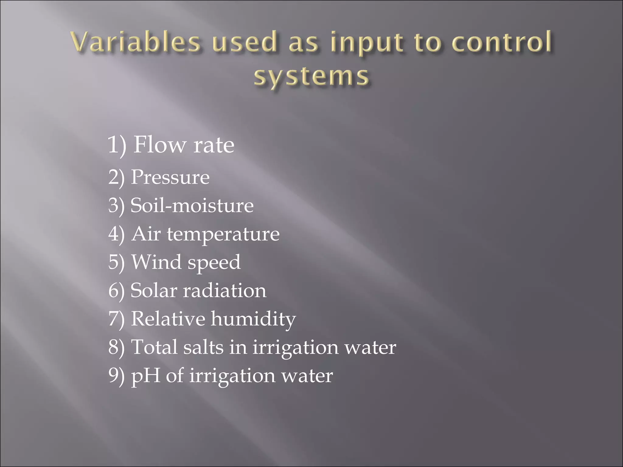 Irrigation controller-system | PPT