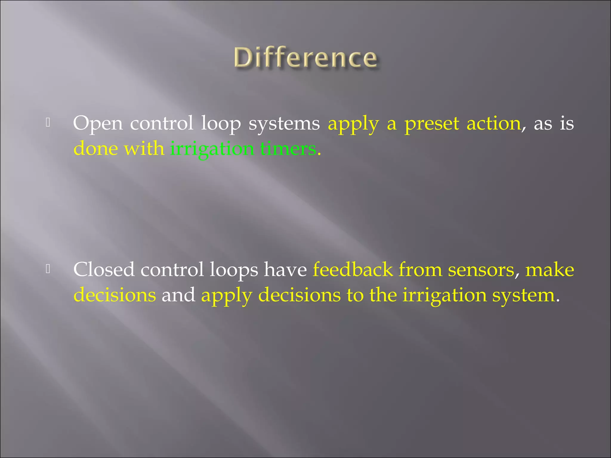 Irrigation controller-system | PPT