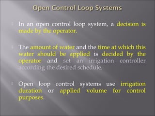 Irrigation controller-system | PPT | Chemistry | Science