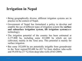 Irrigation and its types | PPTX