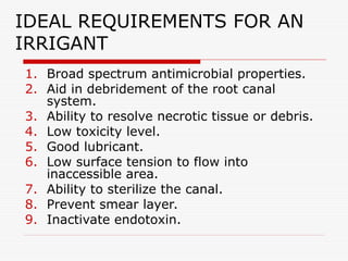 IRRIGATION-OF-ROOT-CANAL for teeth repair | PPT