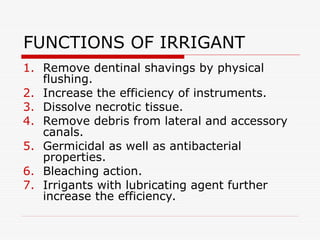 IRRIGATION-OF-ROOT-CANAL for teeth repair | PPT