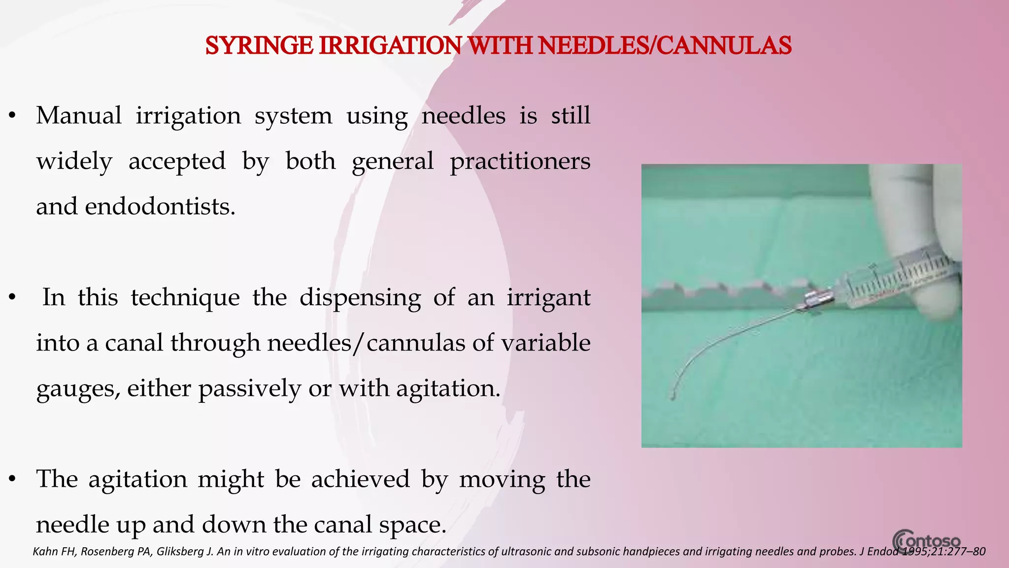 Irrigation agitation techniques | PPTX