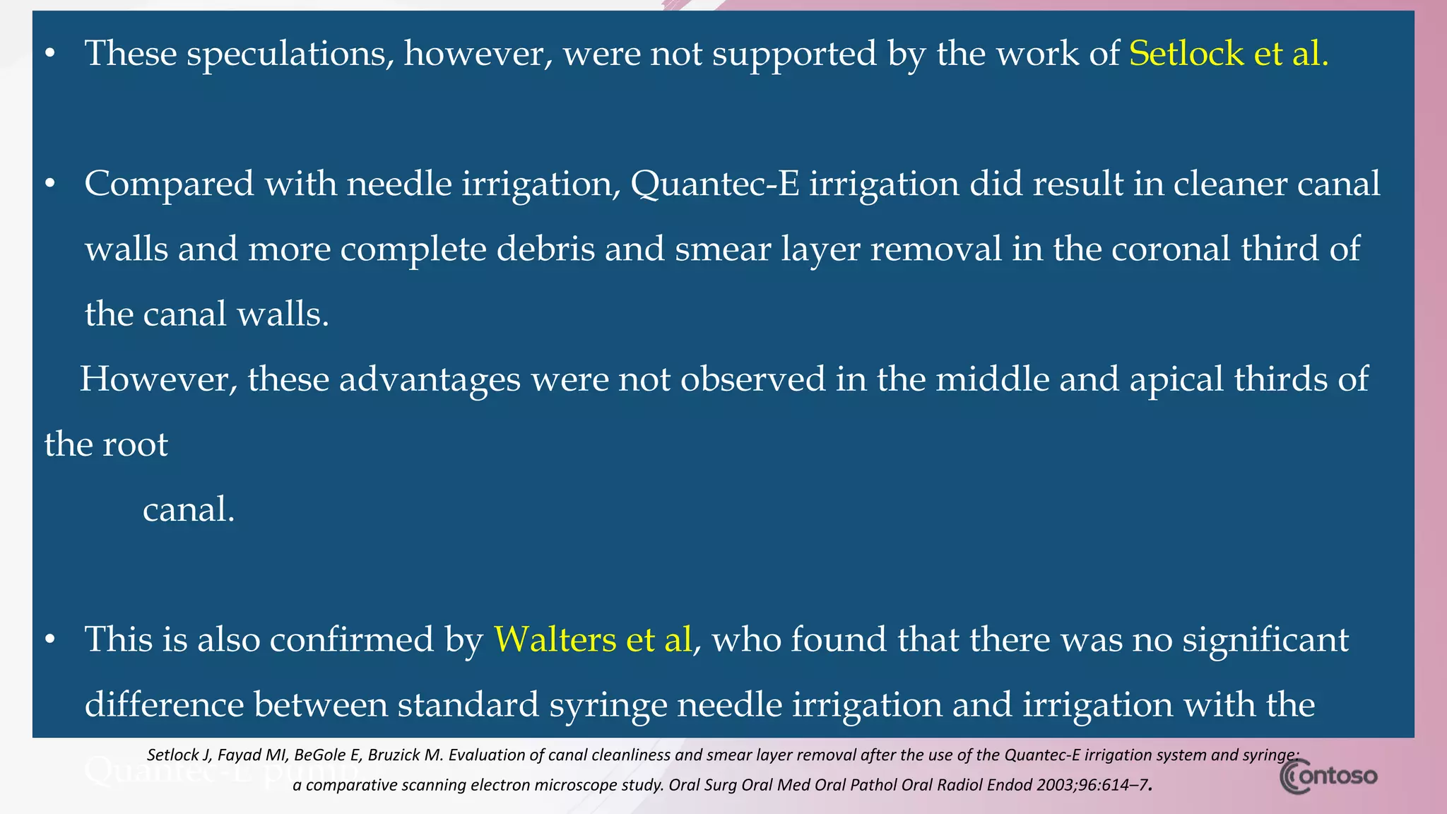 Irrigation agitation techniques | PPTX