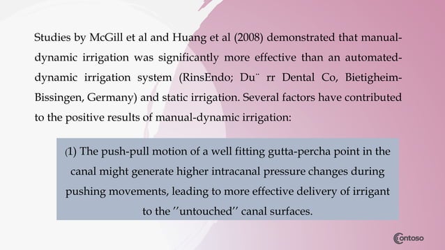 Irrigation agitation techniques | PPTX