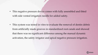 Irrigation agitation techniques | PPTX