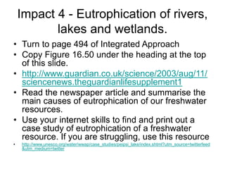 Irrigation & Agriculture IB Geography Freshwater | PPT