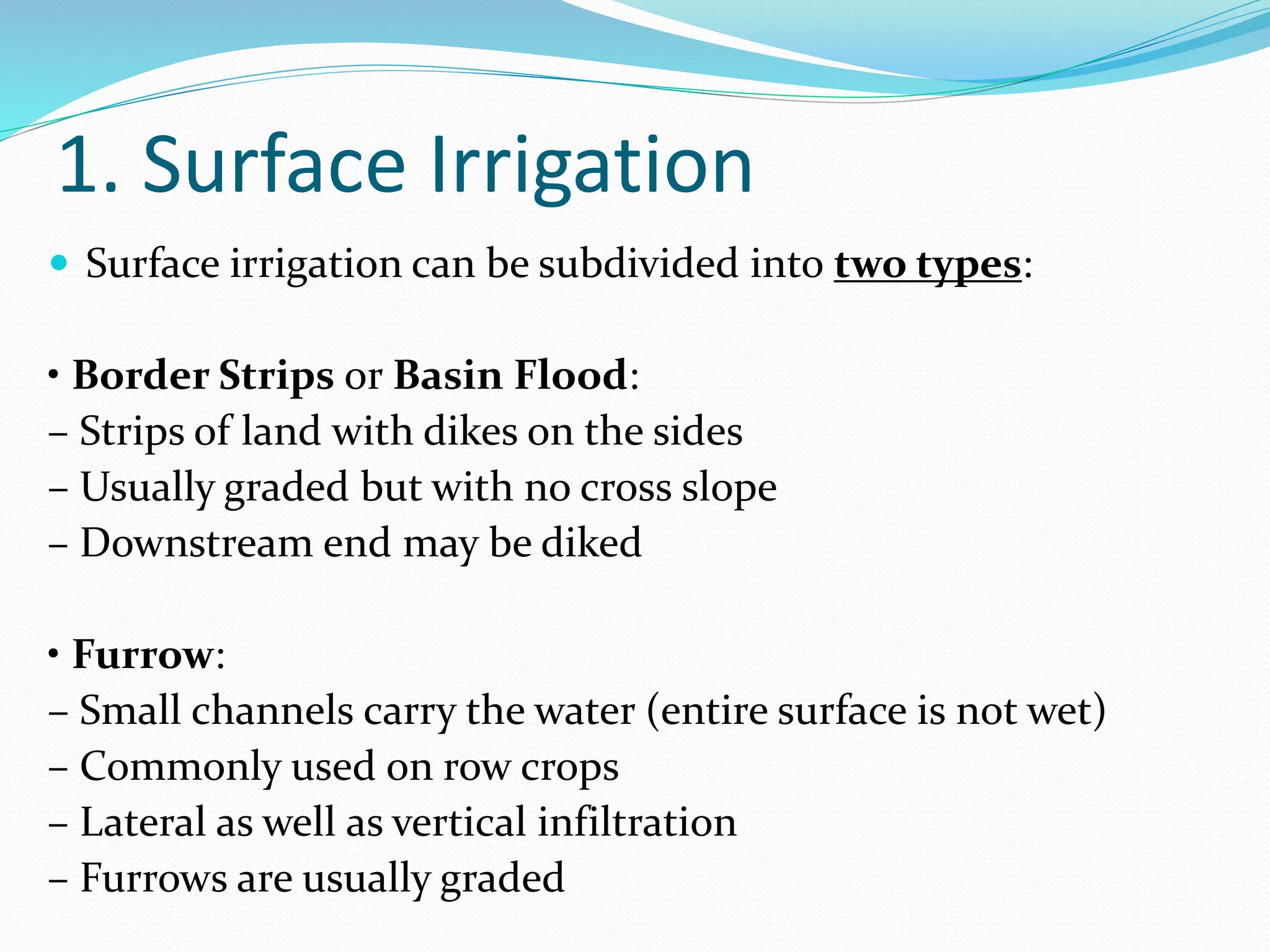 Irrigation and drainage | PPTX