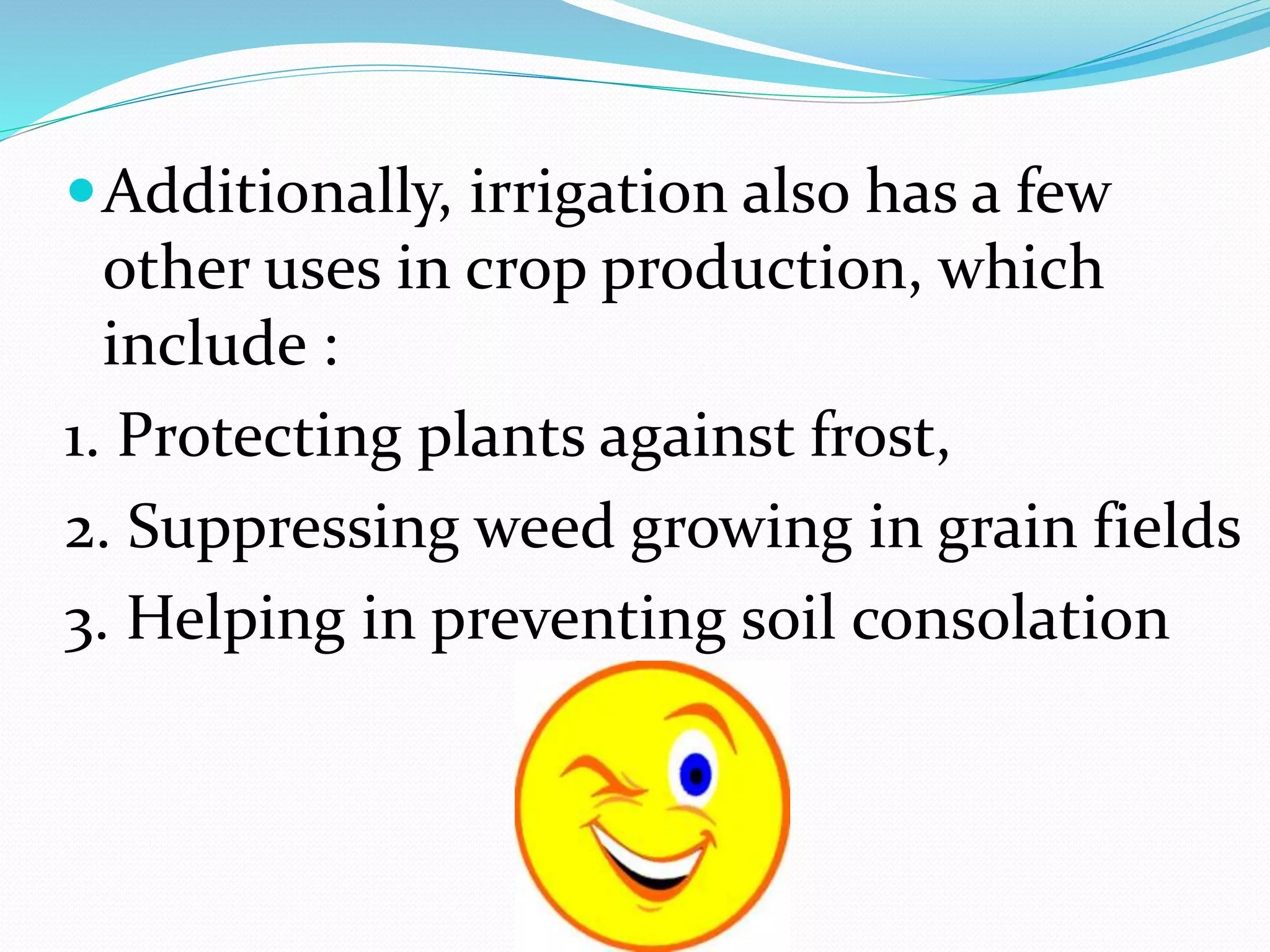 Irrigation and drainage | PPTX