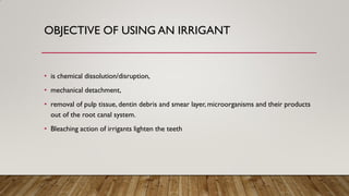 Irrigation and Intracanal.pdf مواد شست‌وشو دهنده | PPT