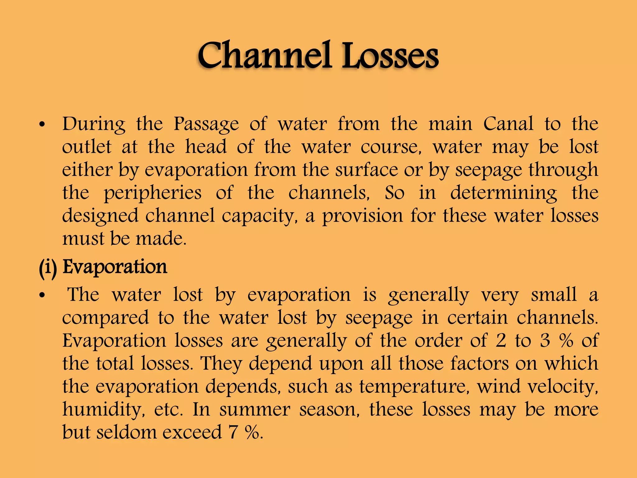Irrigation Channels | PPTX