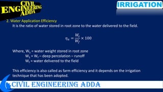 Irrigation efficiency | PPTX