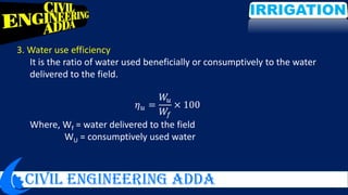 Irrigation efficiency | PPTX
