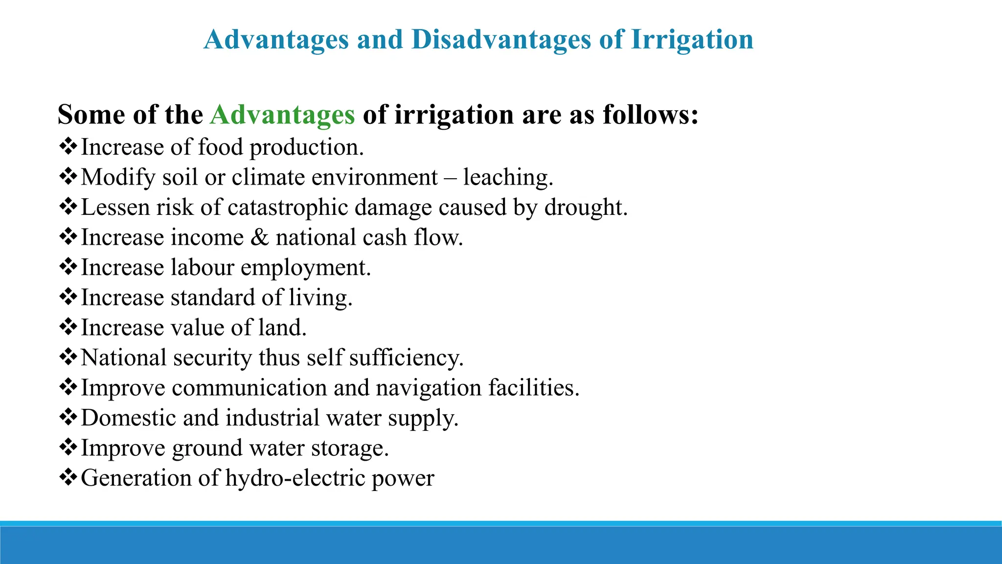 Introduction to Irrigation including the importance | PPTX